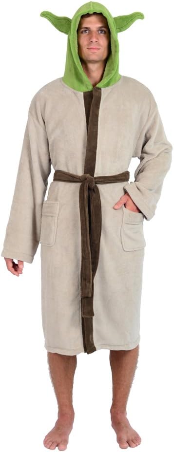 Brandclub - STAR WARS Tan Green Yoda The Jedi Master Fleece Robe