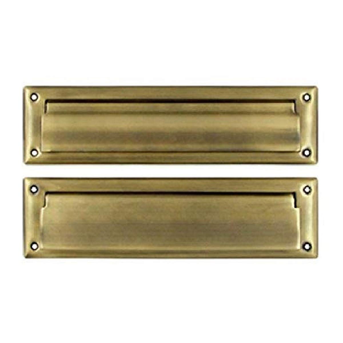 Deltana MS212U5 13 1/8-Inch Mail Slot with Solid Brass Interior Flap ...