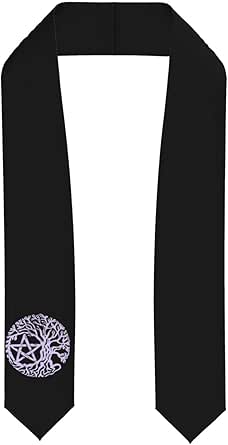 Amazon.com: Gsineid Wiccan & Pagan Sacred Graduation Shawl Stole Class ...