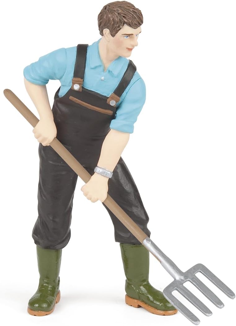 Amazon.com: Farmer People Figurines Figure Miniature People Farmer ...