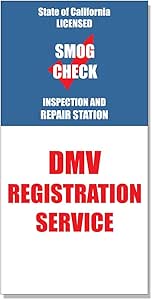 Amazon.com : DMV Registration Service Smog Check Inspection Decal ...