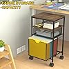 Amazon.com: BOHDK Rolling File Cart, File Cart for Under Desk Storage ...
