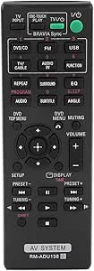 Professional Replacemnet Remote Control for Sony AV System Suitable for ...