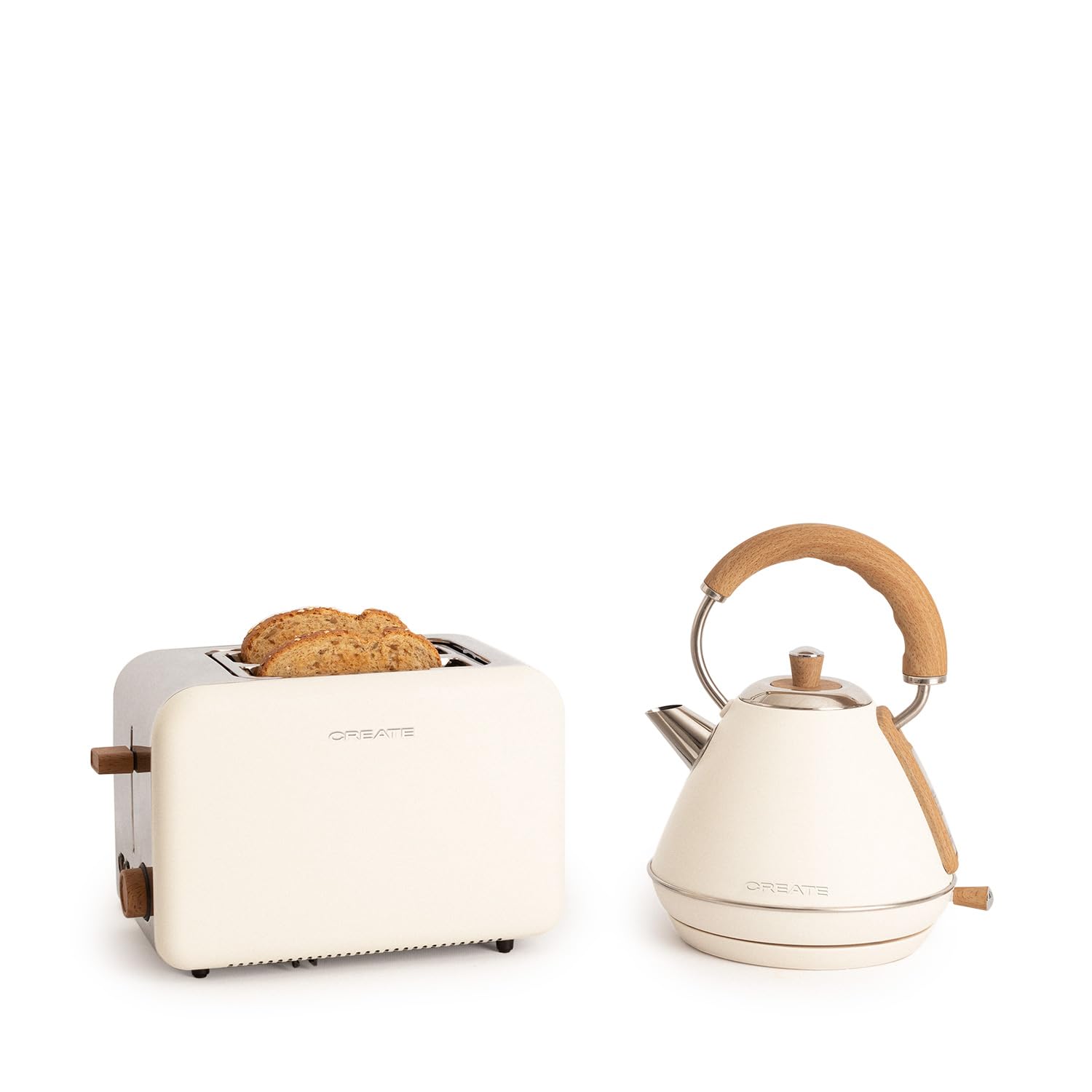 Amazon.de: CREATE/PACK TOAST RETRO + KETTLE RETRO M/Toaster Cremeweiß ...