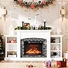 Amazon.com: VINGLI Electric Fireplace with Mantel, Fireplace TV Stand ...