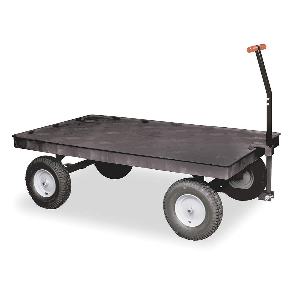 The Rubbermaid Commercial Fifth Wheel Platform Truck with 16-Inch ...