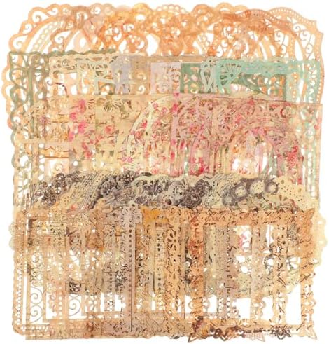 50Pcs Vintage Scrapbooking Lace Frames and Borders Aesthetic Journaling ...