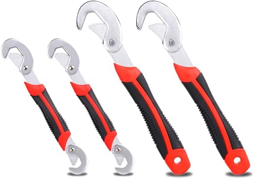 HORUSDY 4PCS Universal Multi Wrench Set 9–32mm, Adjustable Grip Spanner ...