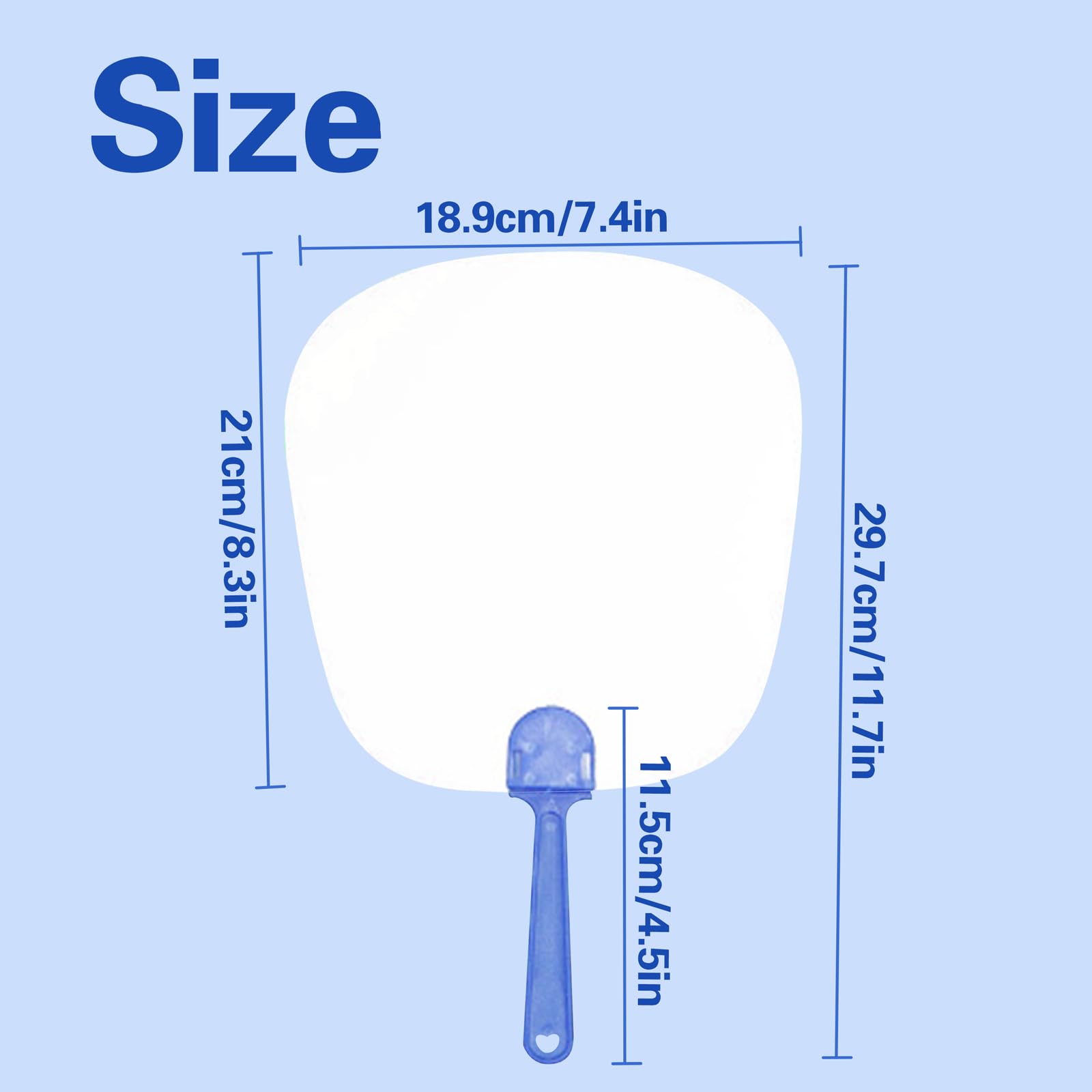 Snapklik.com : 100pcs Blank Fan Making Paddle Fan Blank Painting Fan ...