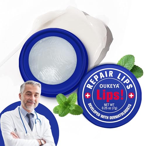 Medicated Lip Balm w/Beeswax, Petrolatum, Peppermint Oi, 100% Natural ...