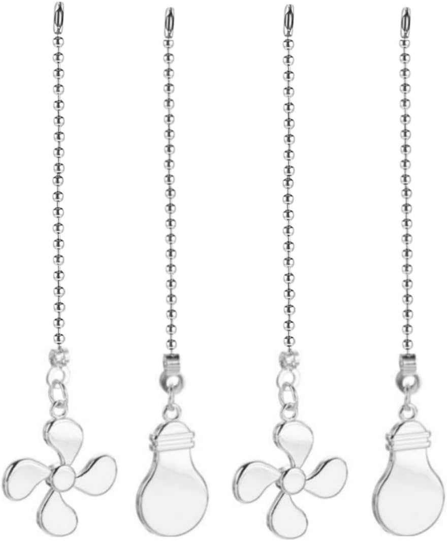 Amazon.com: QLXHBOT Pull chain,Ceiling Fan Pull Chain Nickel Ornaments ...