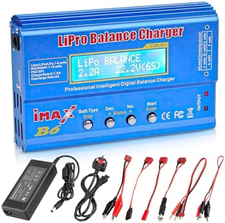 ZIBESTYU 100Wx4/10Ax4 AC/DC 4 Port RC LiPo Charger Discharger ...