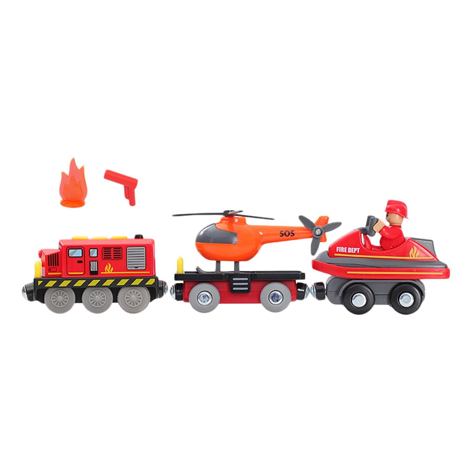 Buy Electric Locomotive Train Electric Fire Alarm Emergency Toy Train ...
