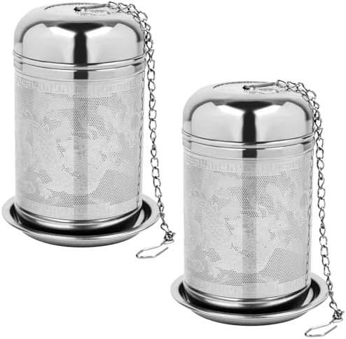 Amazon.com: 2Pcs Tea Infuser, 2 Size Tea Steeper with Extended Chain ...