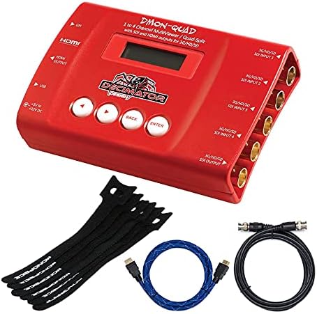Amazon.com: Decimator DMON-Quad 4-Channel 3G-SDI Multiviewer with ...