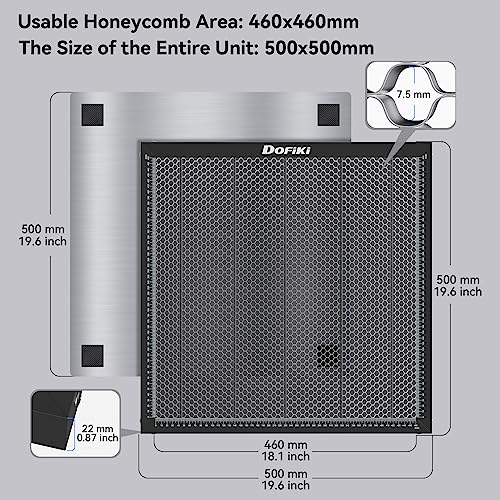 Snapklik.com : Dofiki Honeycomb Laser Bed 500mm X 500mm Steel Laser ...