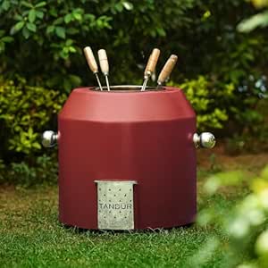 HAUS OF BARS by Speedx- Charcoal Tandur with 4 Skewers | Home Cooking Tandoor Crafted with a ...