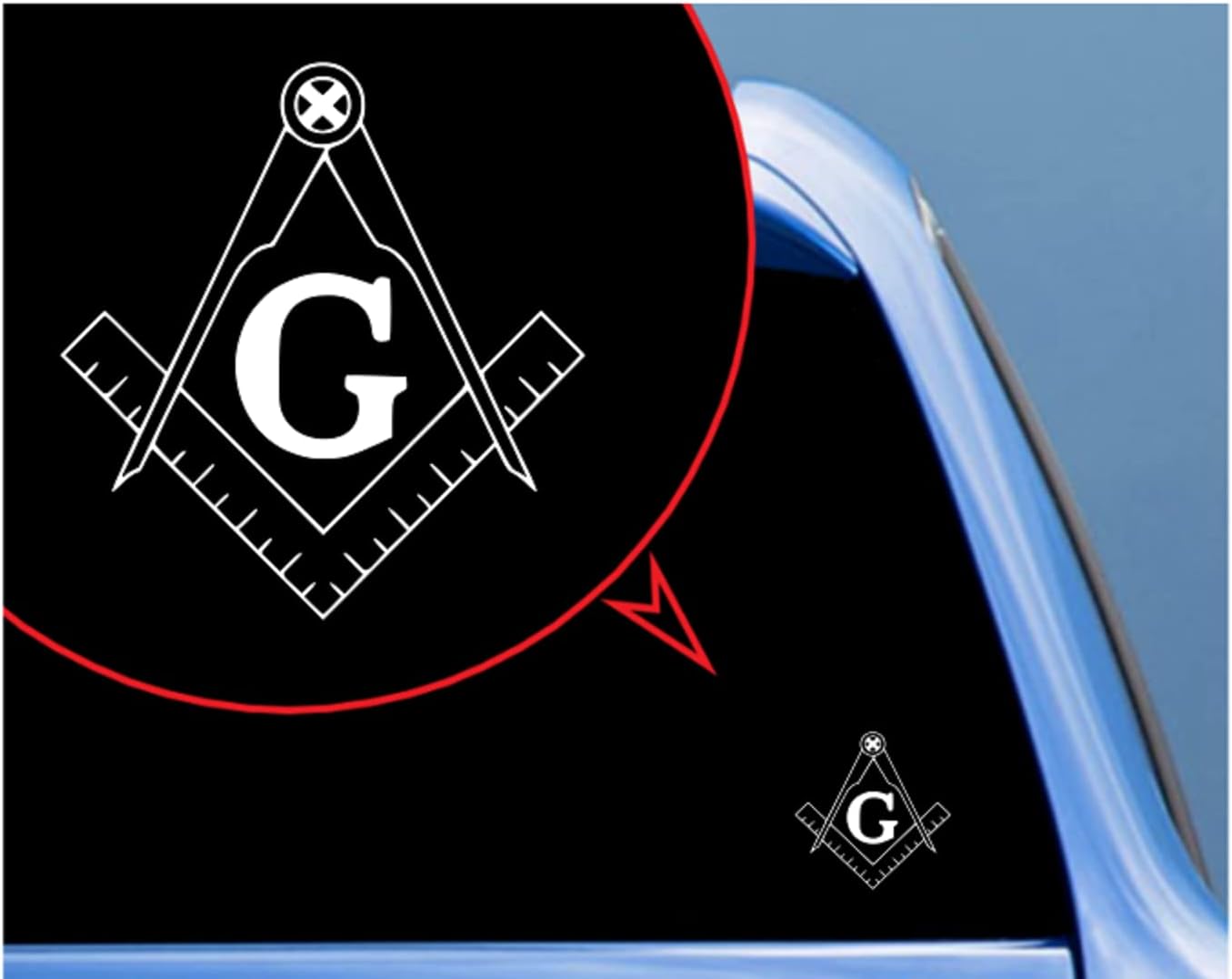 Amazon.com: ProSticker 0008 (Four Pack) 3" Masonic Series Freemason ...