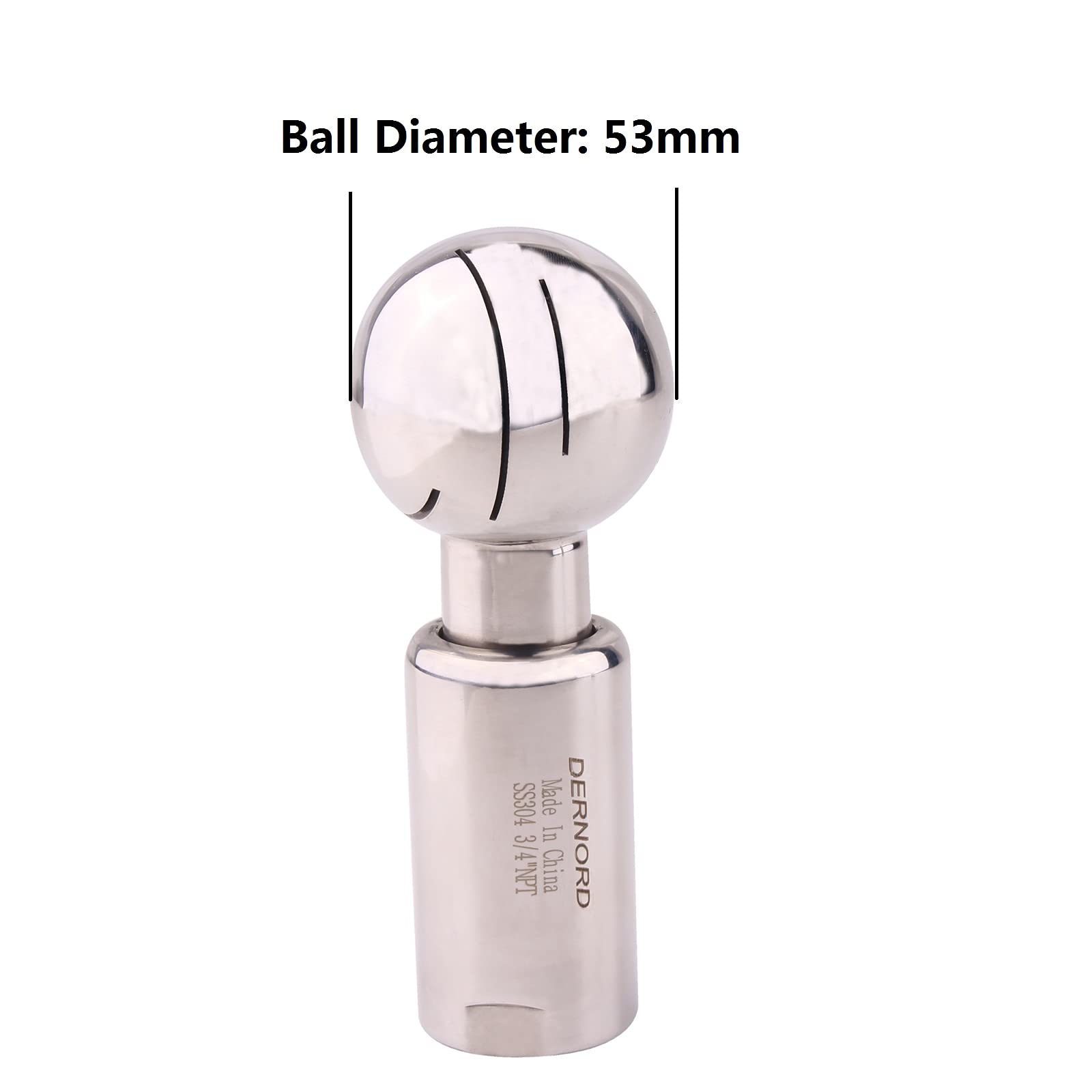 Snapklik.com : DERNORD Rotary Spray Ball NPT Female CIP Tank Cleaning ...