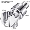 Shower Arm Holder for Handheld Shower Head, Adjustable Mount Bracket ...