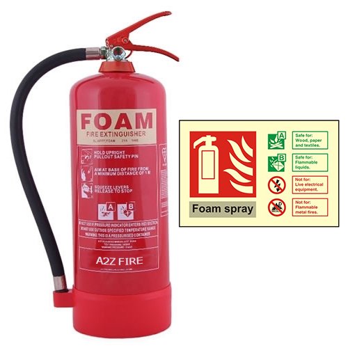 6 Litre Foam Fire Extinguisher With Afff Foam Id Sign | Desertcart INDIA