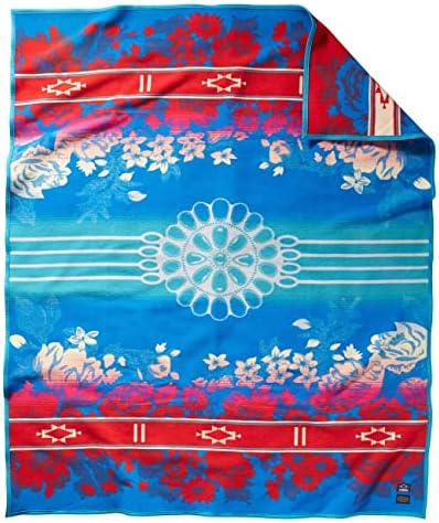 Amazon.com: PENDLETON Jacquard Unnapped Blanket 64" x 80" - Wool Cotton ...