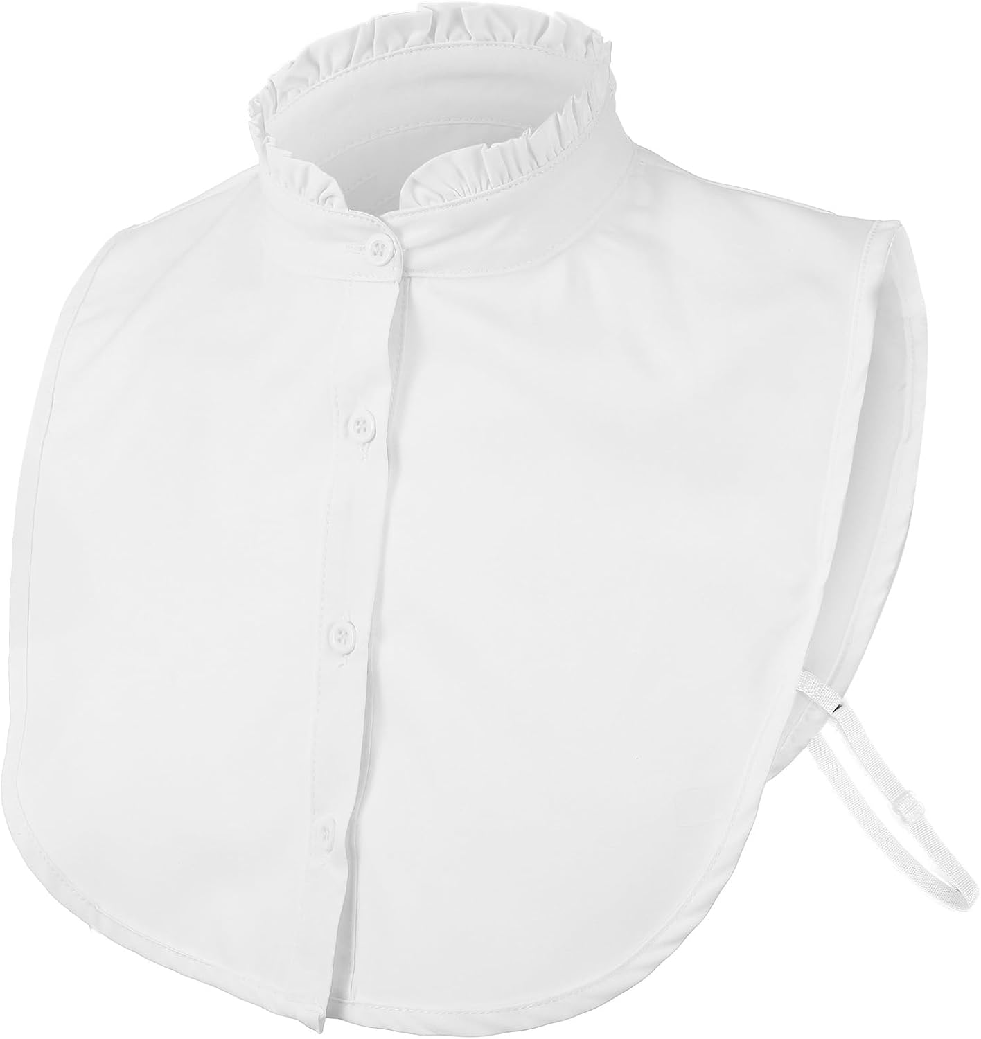 Amazon.com: Matwsec Fake Collar White Dickey Collar Ruffle False ...
