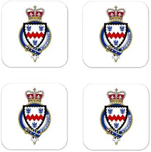 Amazon.com: Mccormick Ireland Family Crest Square Coasters Coat of Arms ...