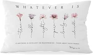 Amazon.com: HONLUNG Bible Scripture Philippians 4:8 Whatever is True ...