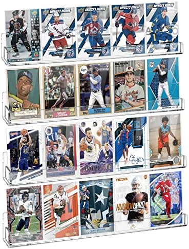 Amazon.com: tutata Sports Card Display Shelf for Wall, Hold 16 Graded ...