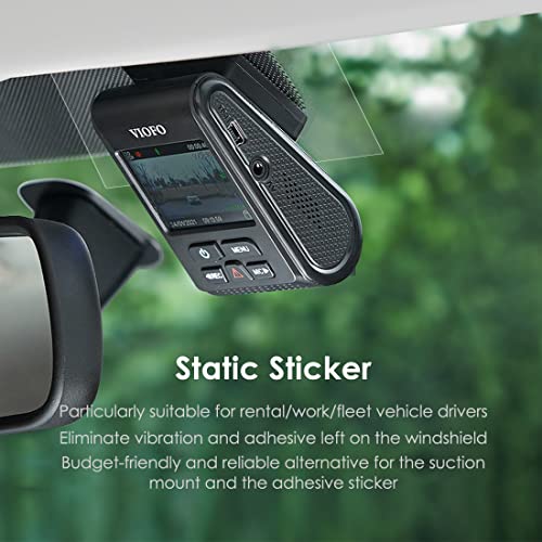 Snapklik.com : VIOFO 4 X Transparent Plastic Static Windshield Sticker ...