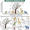 Amazon.com: Suplanet Safari Jungle Animals Wall Decals Tree Wall ...