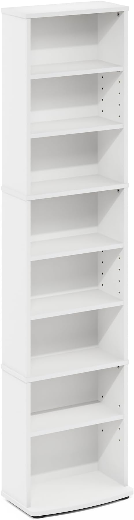 Amazon.com: Furinno Jaya Space Saving Multimedia Storage Tower, White ...