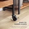 Amazon.com - VASAGLE Bar Cart, Kitchen Serving Cart, Universal Casters ...