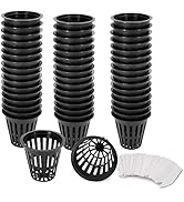 Amazon.com: 2 inch Net Pots for Hydroponics 100 Packs With Plant Lable ...