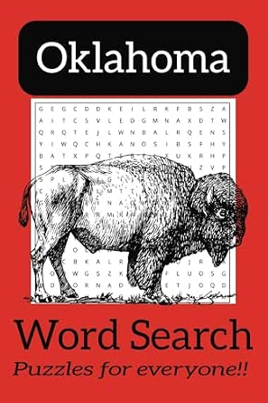 Oklahoma Word Search: Word Search with Easy to Read Print about ...