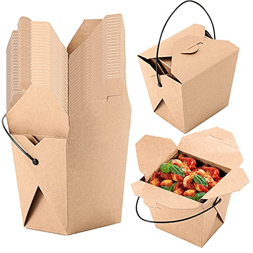 Snapklik.com : FUNSUEI 100 Pack 26 OZ Chinese Take Out Boxes, Leak And ...