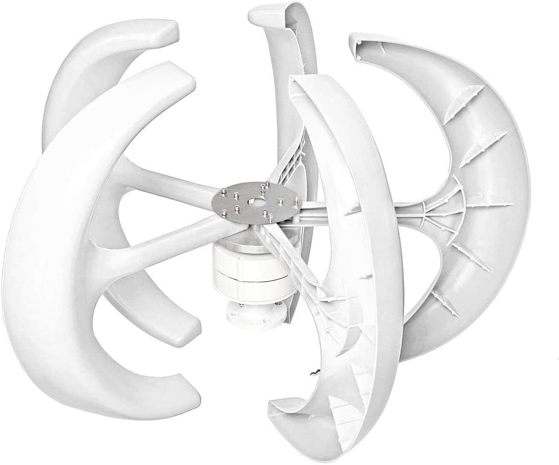 8000W Wind Turbine 5 Blade Wind Vertical Axis Generator +3 Phase AC ...