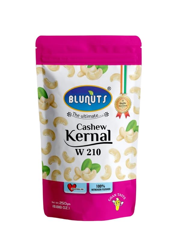 BLUNUTS DRY FRUITS Cashew Kernal W210 100% Natural Cashew | Premium ...