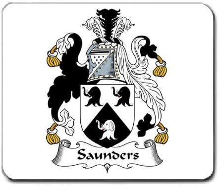 Amazon.com: Saunders Family Crest Coat of Arms Mouse Pad : Office Products