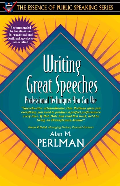 Amazon.com: Writing Great Speeches: Professional Techniques You Can Use ...