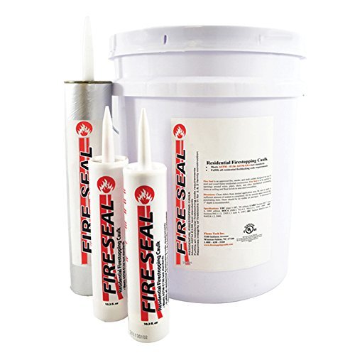 Flametec FLA-136 10 oz Fire Sealant Brick Red: Amazon.com: Tools & Home ...