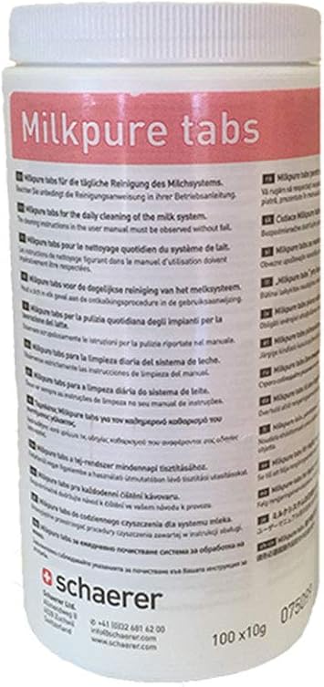 Schaerer Milkpure tabs complete cleaning tablets 100 x 1,2g : Amazon.co ...