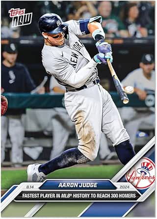 Amazon.com: 2024 Topps Now Aaron Judge #555 Fastest in MLB History to ...