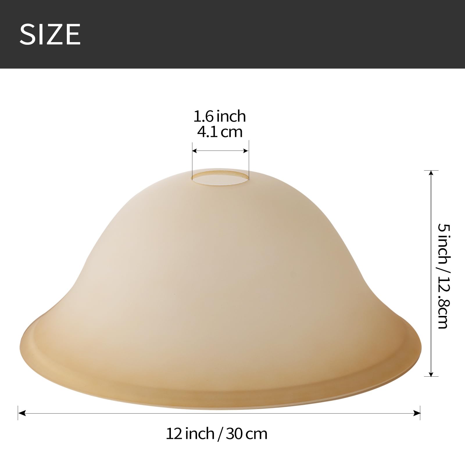 Snapklik.com : Glass Lamp Shade For Floor Lamp, Torchiere Lamp Shade ...