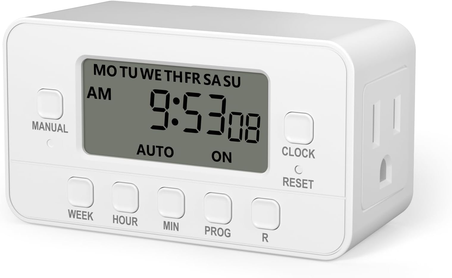 Intermatic DT122K 15-Amp Digital Indoor Timer - 7-Day Programming ...