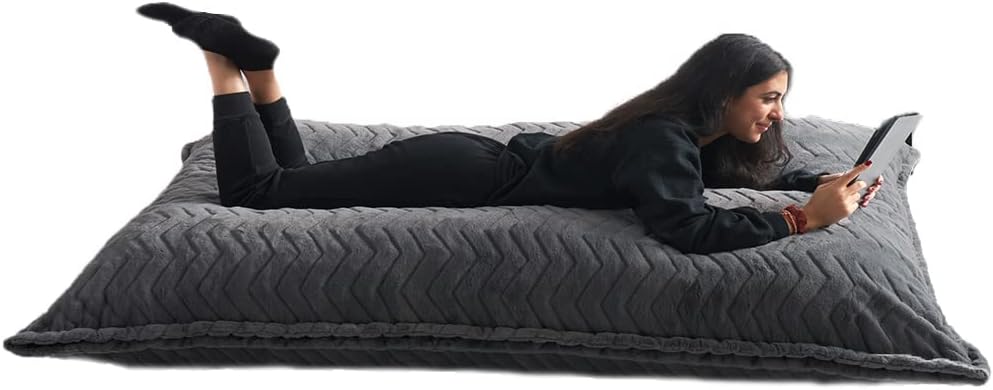 Amazon.com: Lounge & Co. Jumbo Crash Pillow Foam Filled Plush Lounger ...