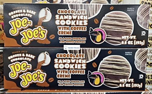 Amazon.com: Trader Joe's Coffee & Dark Chocolate Joe-Joe's Sandwich ...