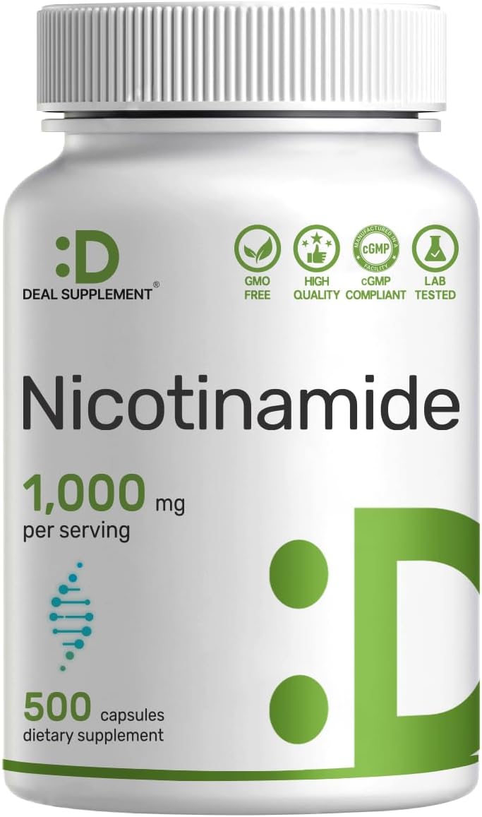 Amazon.com: Vitamatic Niacinamide 500 mg 240 Tablets - Flush Free ...