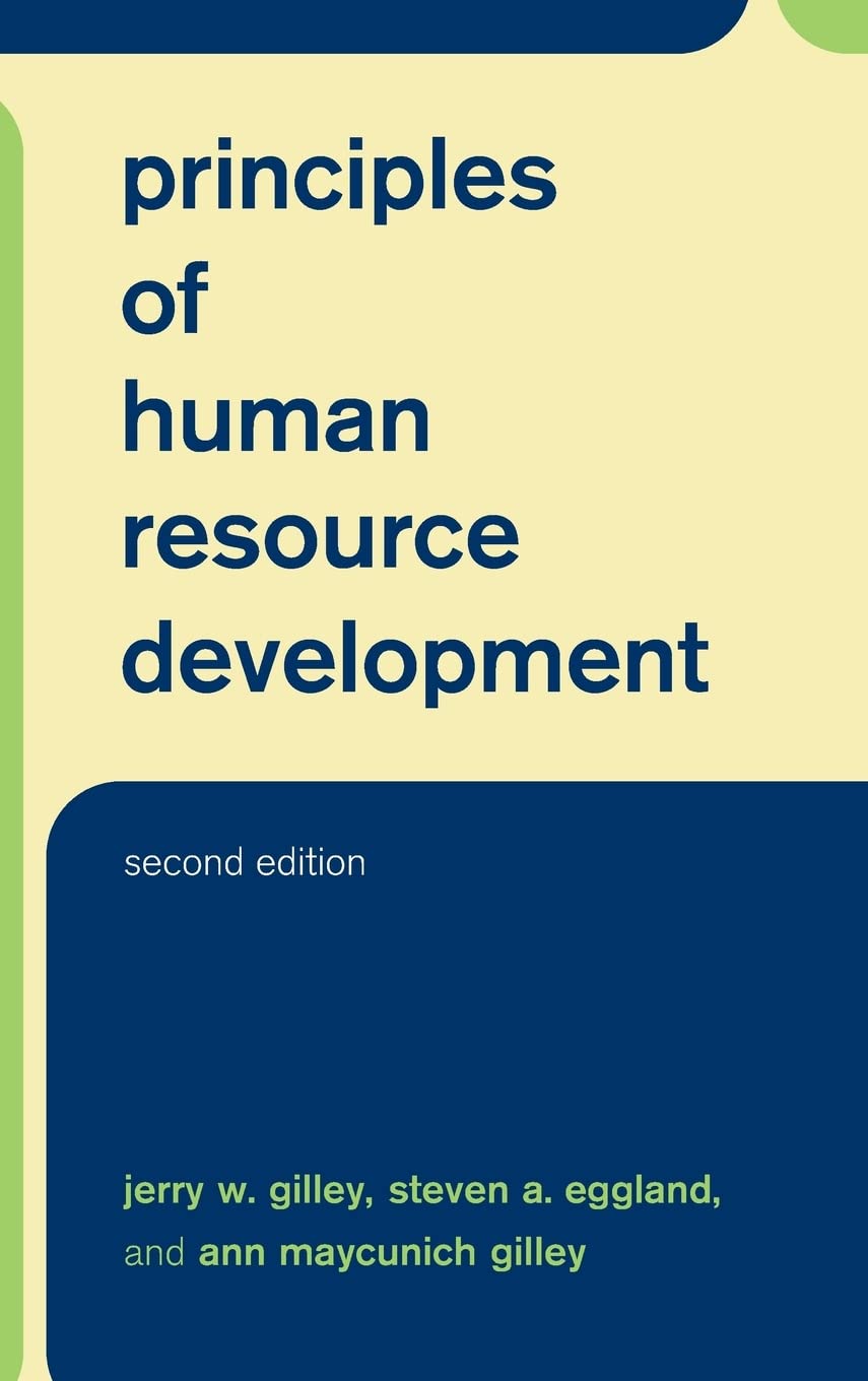 Amazon.com: Principles Of Human Resource Development: 9780738206042 ...